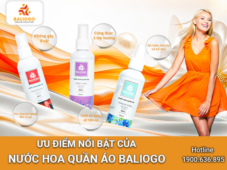 Nước hoa quần áo: Thành phần, công dụng, ưu điểm nổi bật - Baliogo